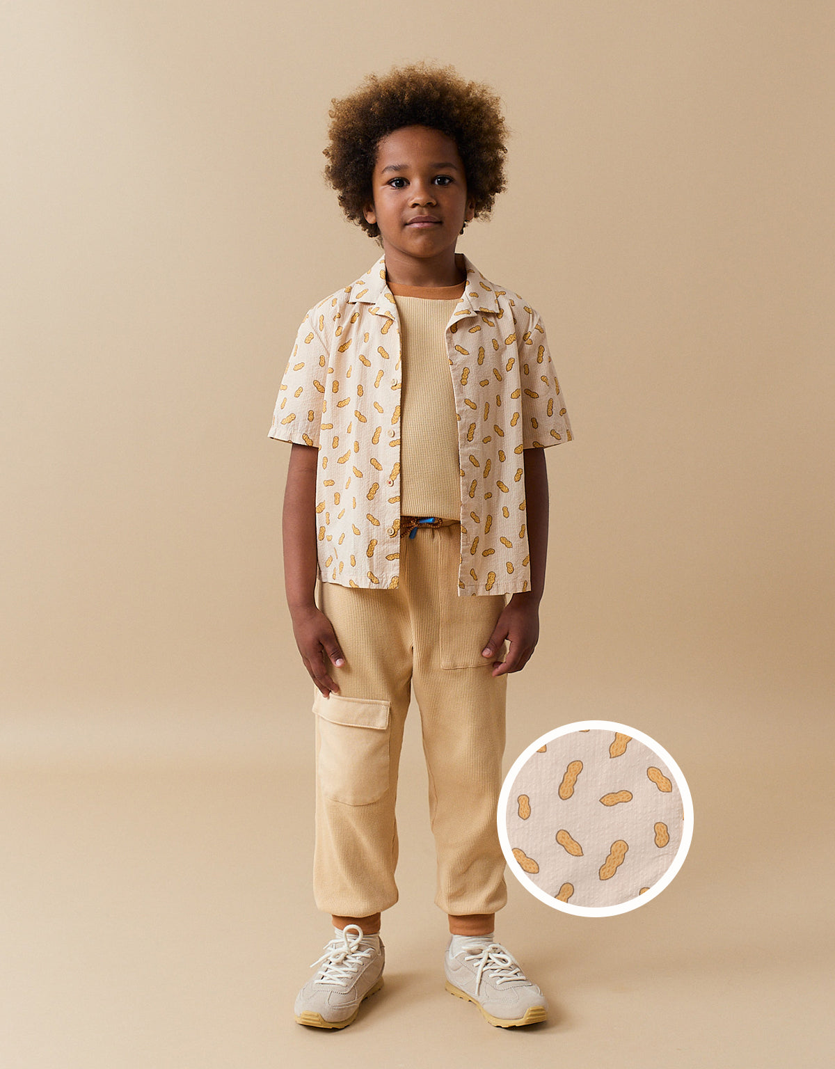 EMMETT SHIRT IN ALL-OVER PEANUT PRINT – Gingersnaps Global Store
