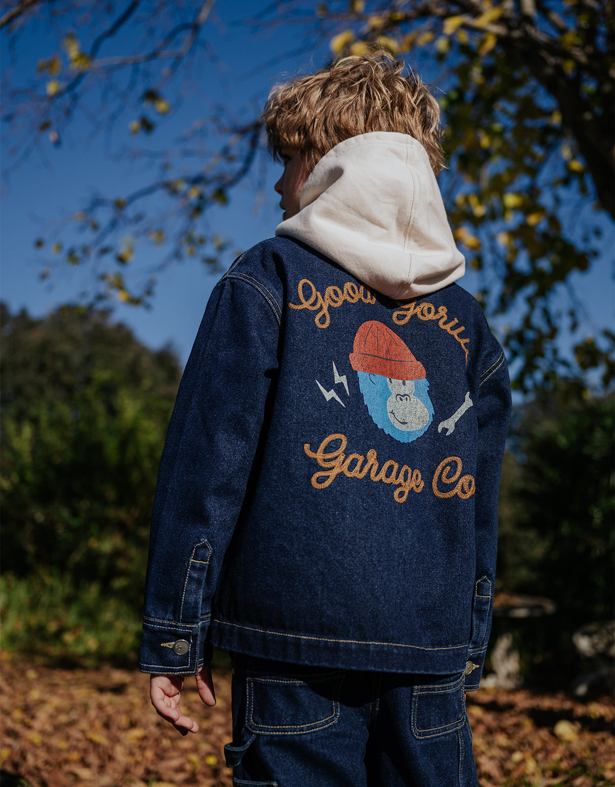 BRANDON MECHANIC'S JACKET TWILIGHT WITH EMBROIDERED PATCHES, DIRECT EM ...